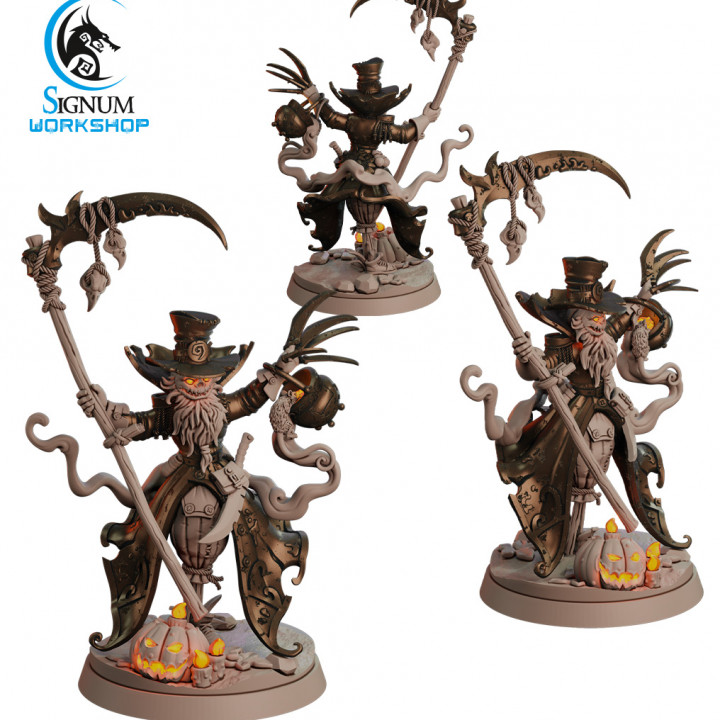 3D Printable Sir Baghead, the Obsessed Scarecrow by Signum Workshop