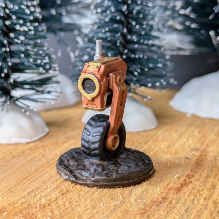 3D Print of Sci-fi "EC-025" Recon Roller Bot [Support-free] by ...