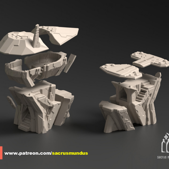 3D Printable Delta-Sol. Alien Border World. 3D Printing Designs Bundle ...
