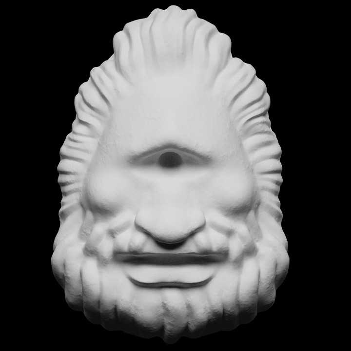3D Printable Mask of Polyphemus by Scan The World