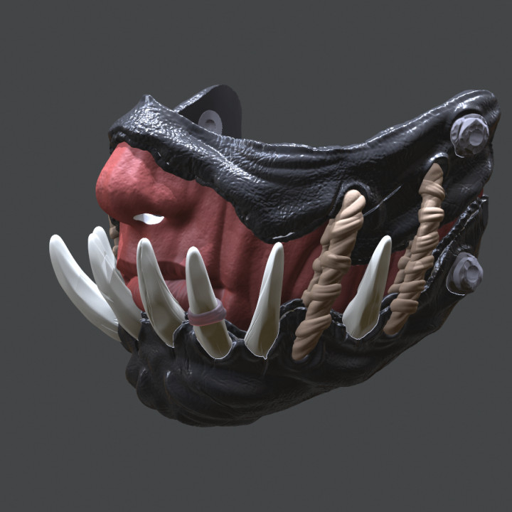 3D Printable Primal mask - single and multimaterial by Wekster