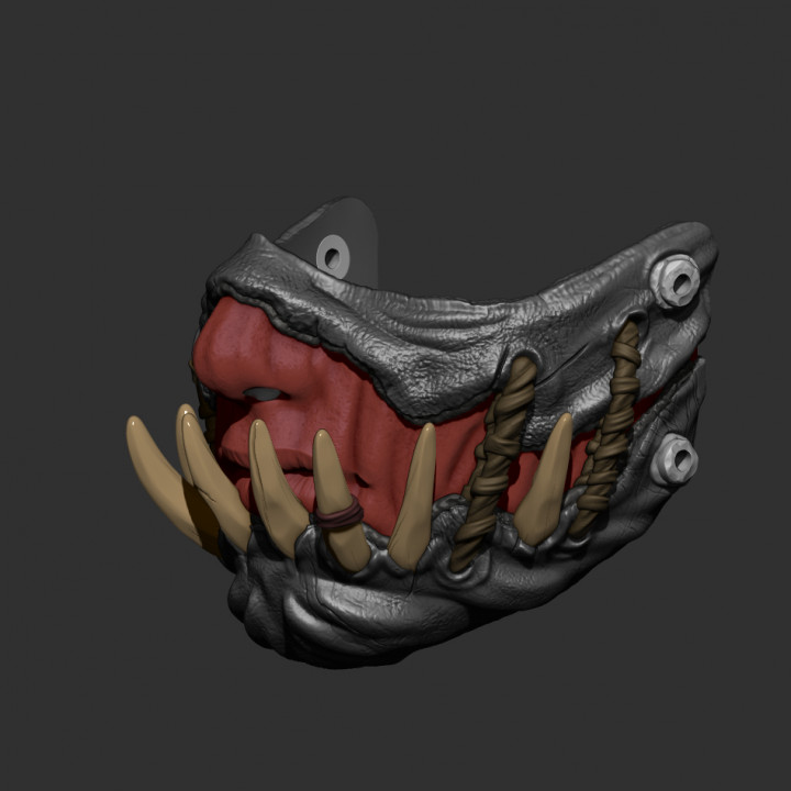 3D Printable Primal mask - single and multimaterial by Wekster