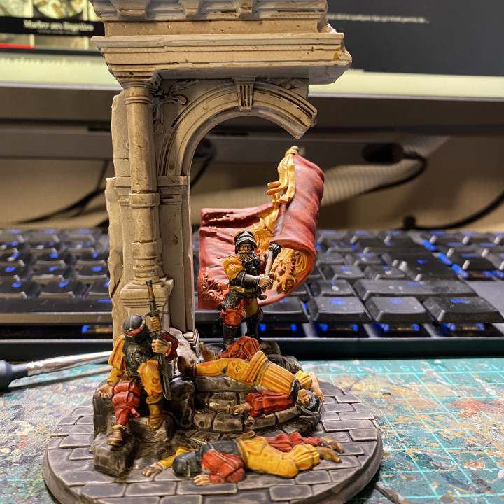 3D Print of The Last Stand - Highlands Miniatures by sebastienwoillard