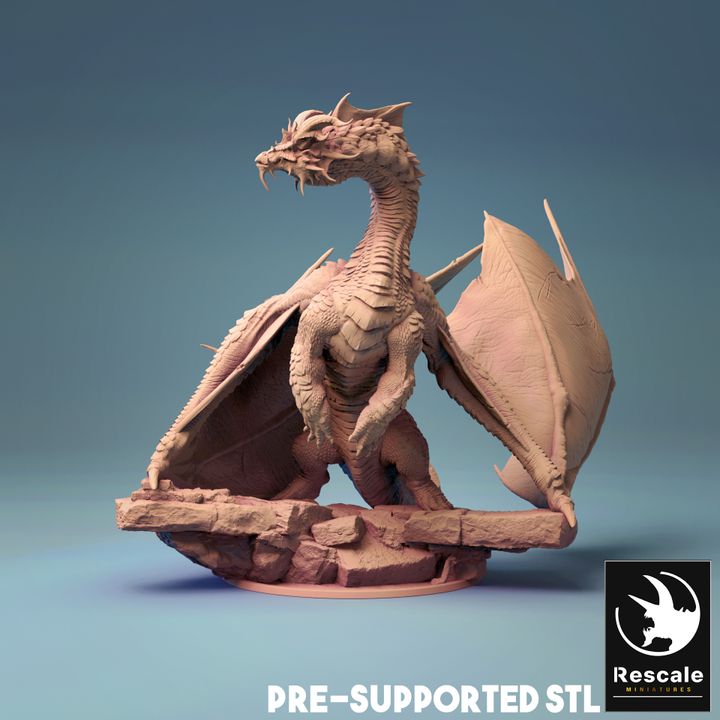3D Printable Elder Brine Dragon by Rescale Miniatures