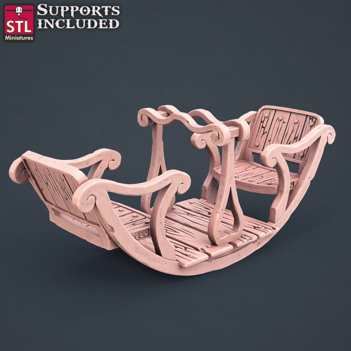 3D Printable Townsfolks Rocker by STL Miniatures