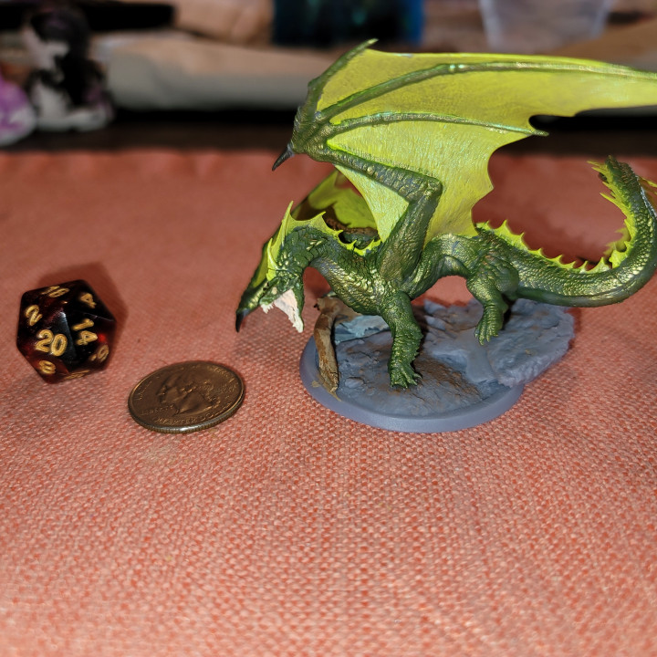 3D Print of Young Brine Dragon by Palenthos