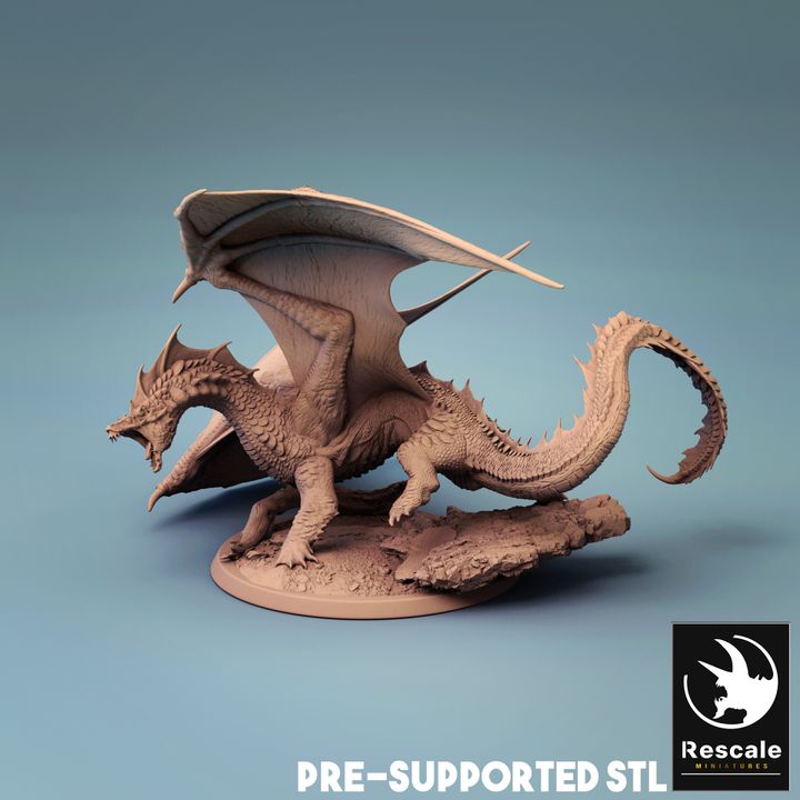 3D Printable Young Brine Dragon by Rescale Miniatures