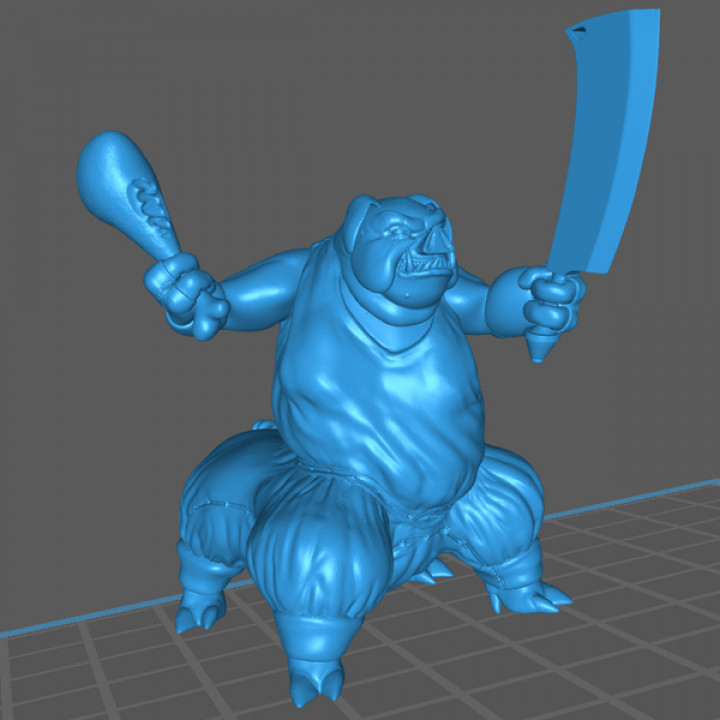 3D Printable Pig-Butcher / Pig-Centaur / Pig-Man by nonPareil Institute