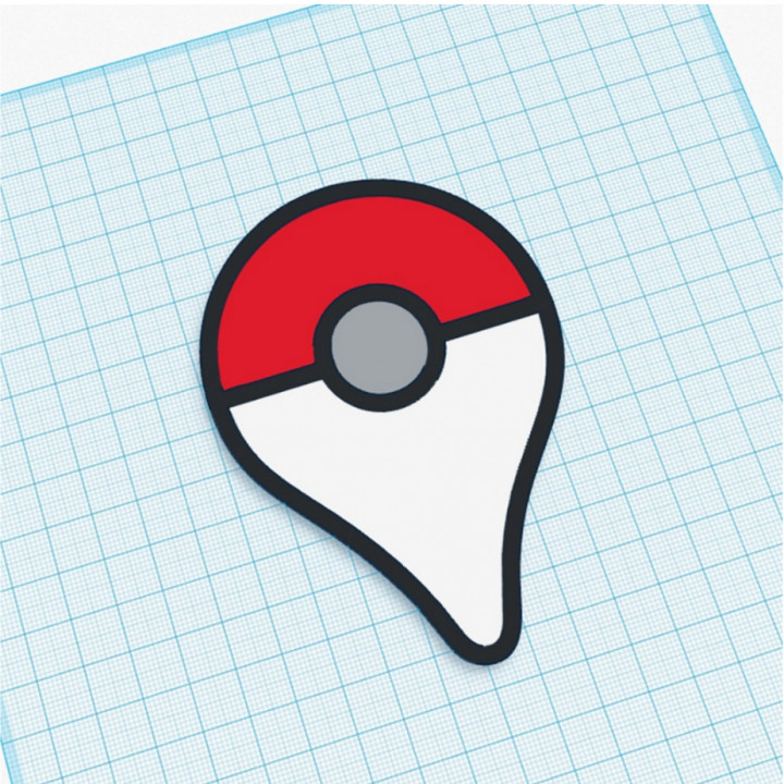 3D Printable Pokemon Go badge by berkay yıldırır