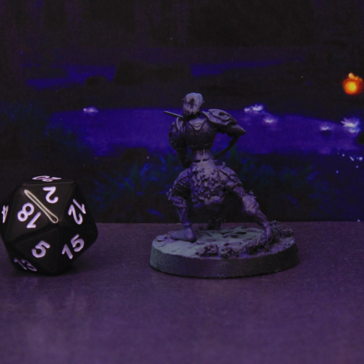 3D Printable Night elf calm armored female by SCULPTOONER