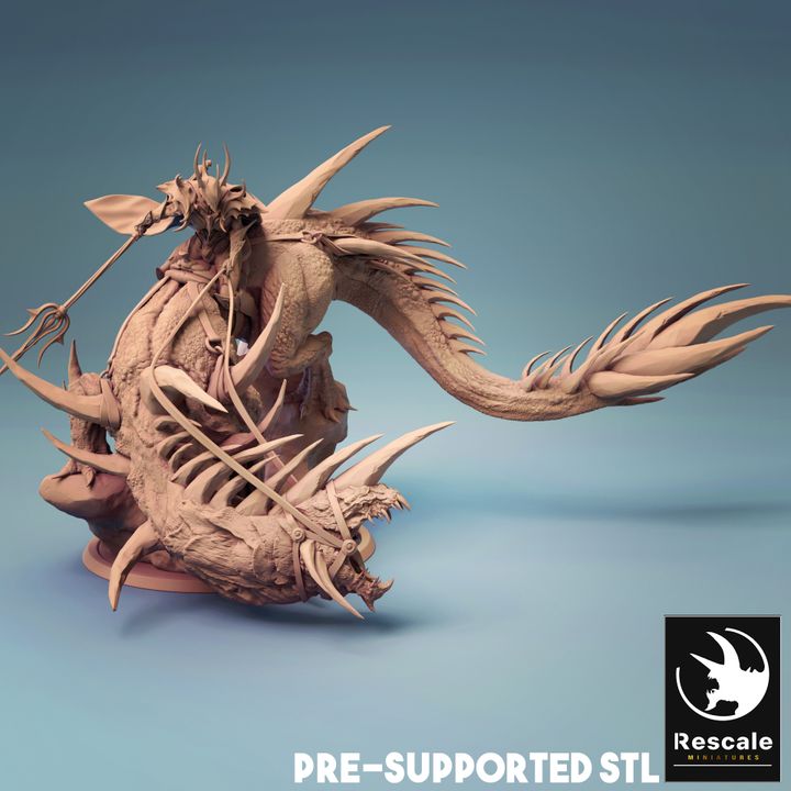 3D Printable Crystal Drake mounted by Rescale Miniatures