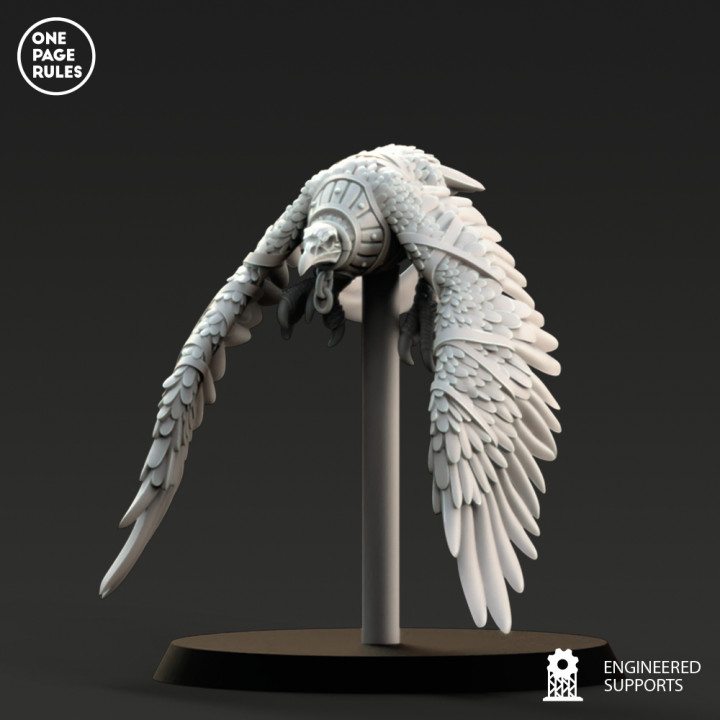 3D Printable Vultures - Mummified Undead by One Page Rules
