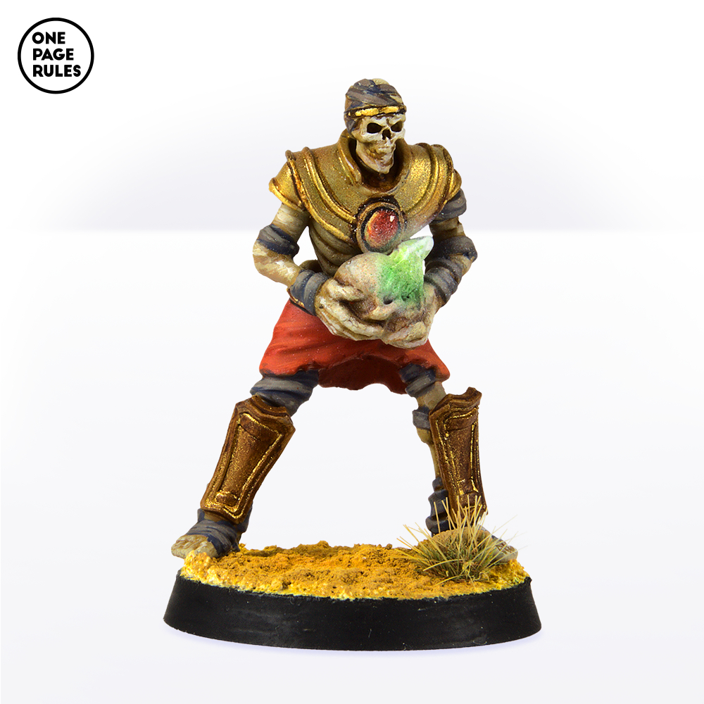 3D Printable Skull Catapult - Mummified Undead by One Page Rules