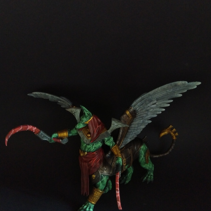 3D Print of Sphinx Champion - Mummified Undead by olith