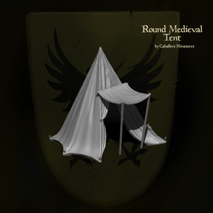 3D Printable Round Early Medieval Tent by Reconquer Designs
