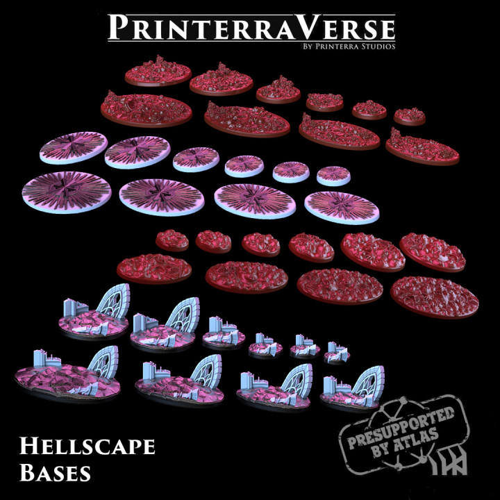 3D Printable 005 BASE Hellscape Church Ruins by Printerra Studios