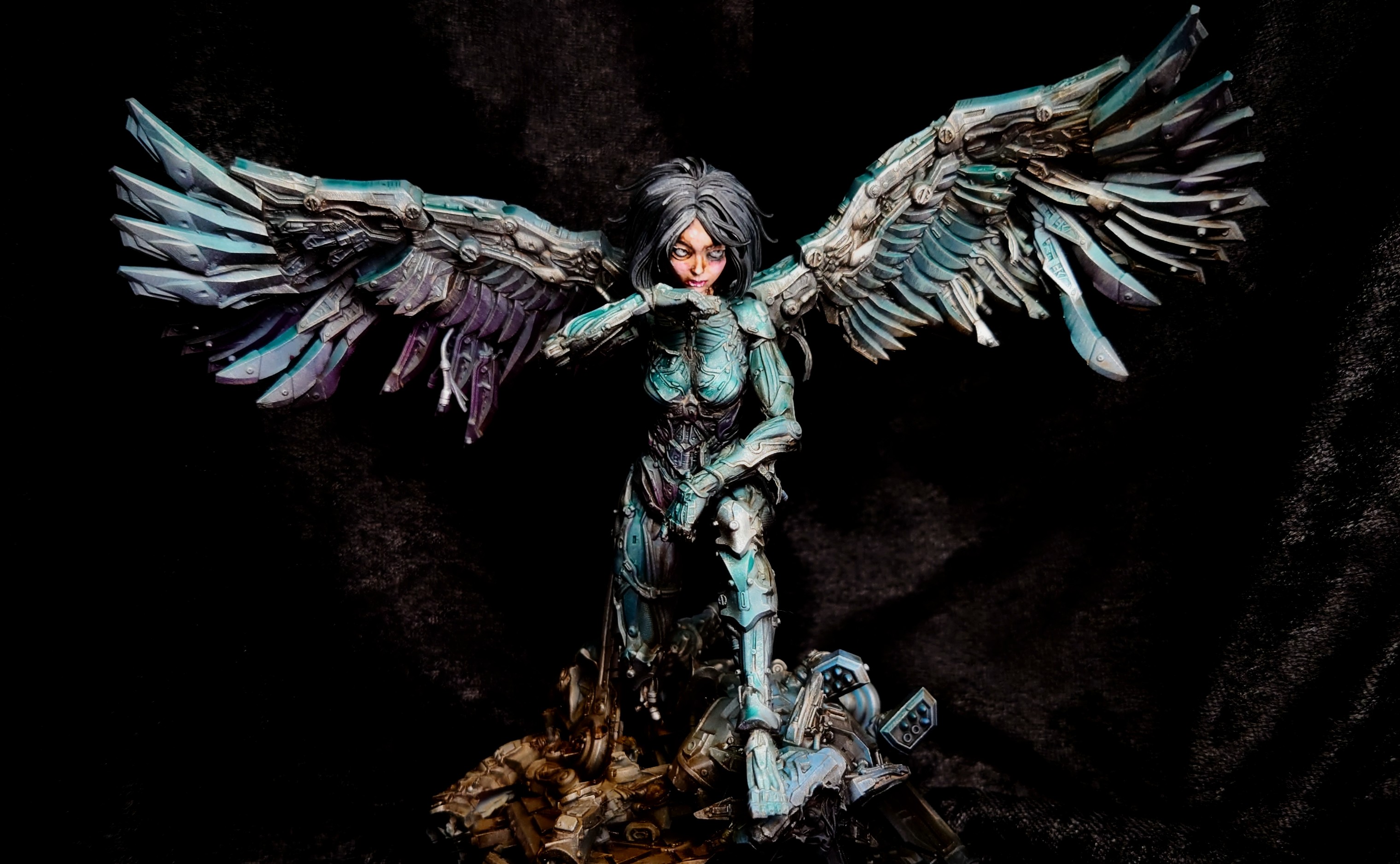 3D Printable Cyborg Angel by 3DArtGuy