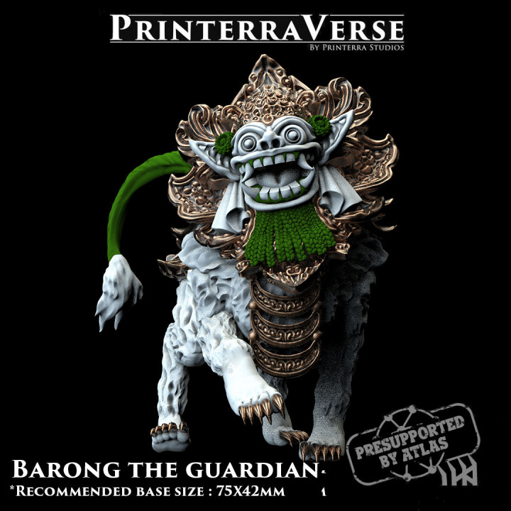 3D Printable 006 EMERALD Indonesian Myth - Barong Minis by Printerra ...