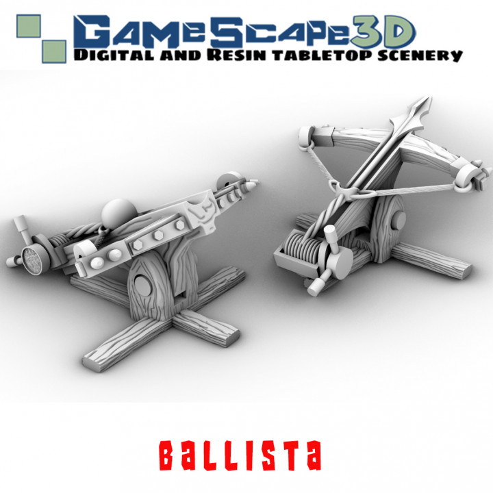 3D Printable Ballista by GameScape3D
