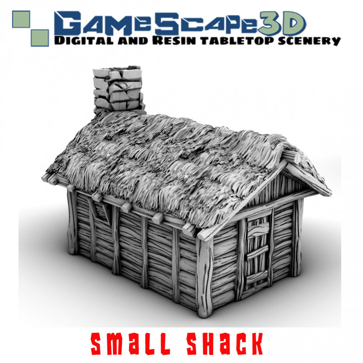 3D Printable Small Shack by GameScape3D