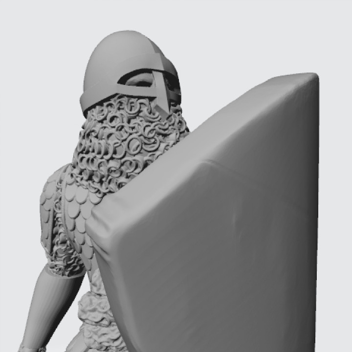 3D Printable Medieval Russian heavy infantry with axe by Northern ...