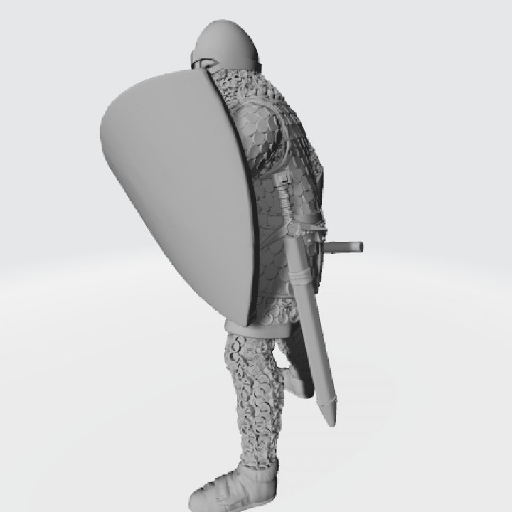 3D Printable Medieval Russian heavy infantry with axe by Northern ...