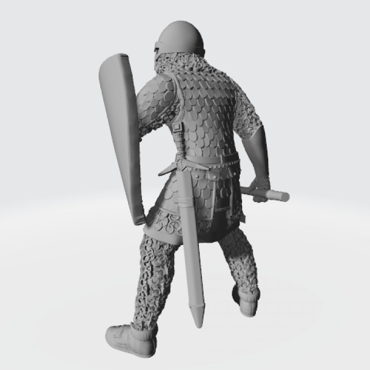 3D Printable Medieval Russian heavy infantry with axe by Northern ...