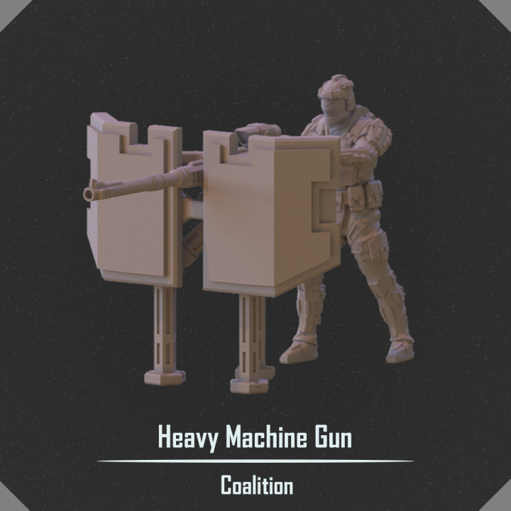3D Printable Heavy Machine gun by Vesper Project