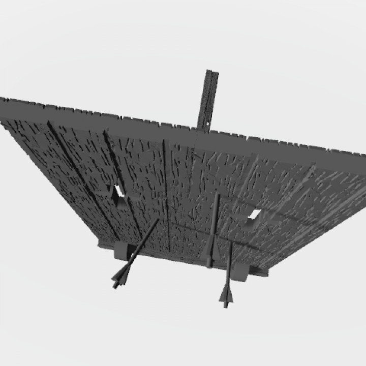 3D Printable Medieval Siege Protection, single pole and arrows by ...