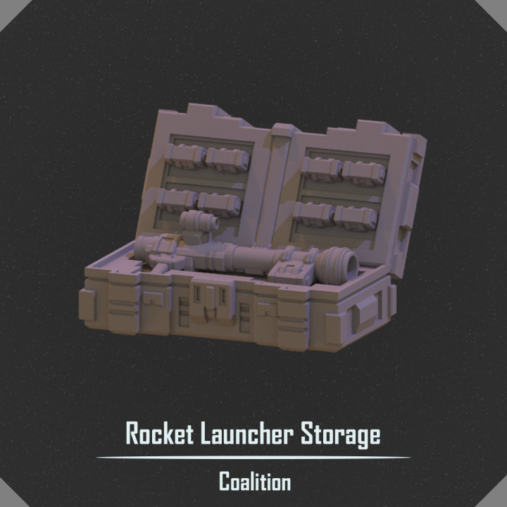 3D Printable Rocket Launcher Storage by Vesper Project