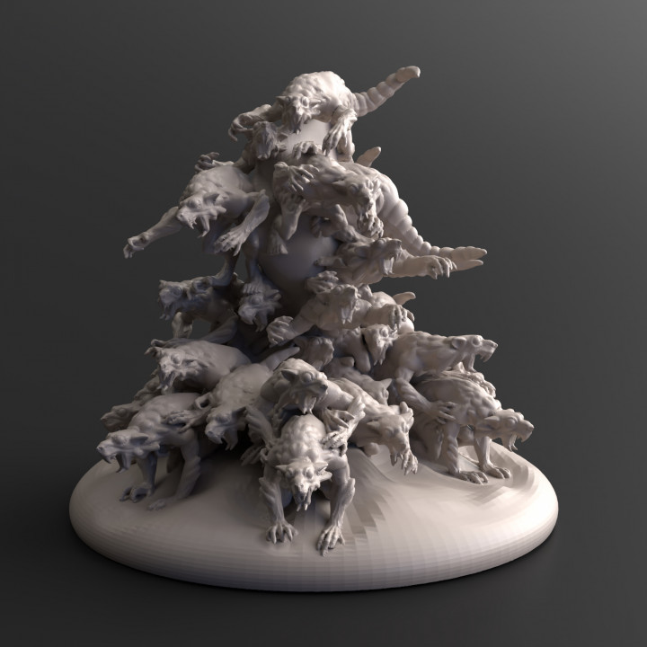 3D Printable Fantasy Series 14 Bundle, 5 x Rat Swarm minis - PRE ...