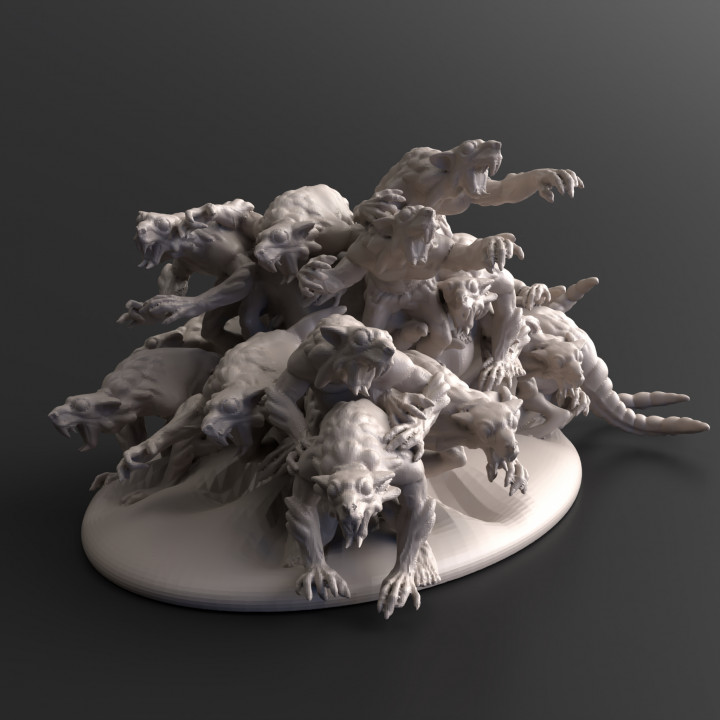 3D Printable Fantasy Series 14 Bundle, 5 x Rat Swarm minis - PRE ...
