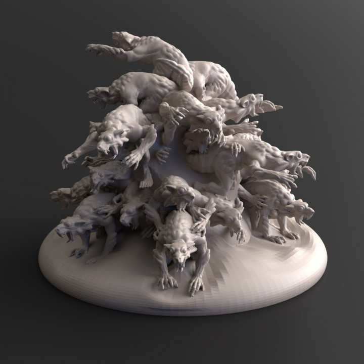 3D Printable Fantasy Series 14 Bundle, 5 x Rat Swarm minis - PRE ...