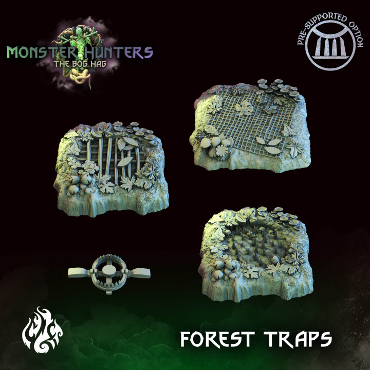 3D Printable Forest Traps by Crippled God Foundry