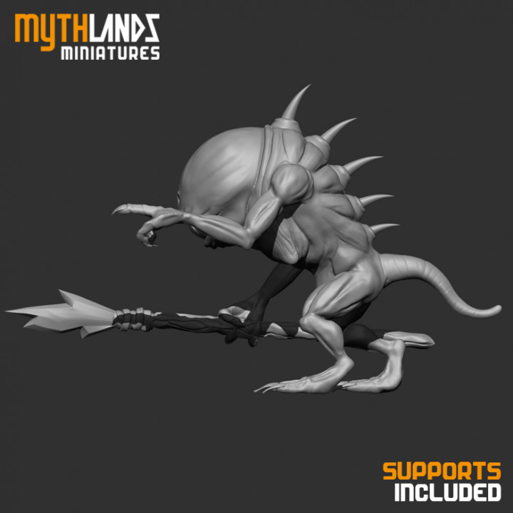 3D Printable Troglodyte #3 by Mythlands Miniatures