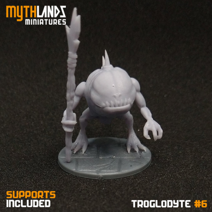 3D Printable Troglodyte #6 by Mythlands Miniatures