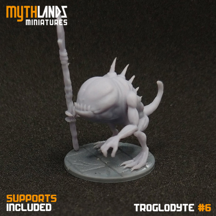 3D Printable Troglodyte #6 by Mythlands Miniatures