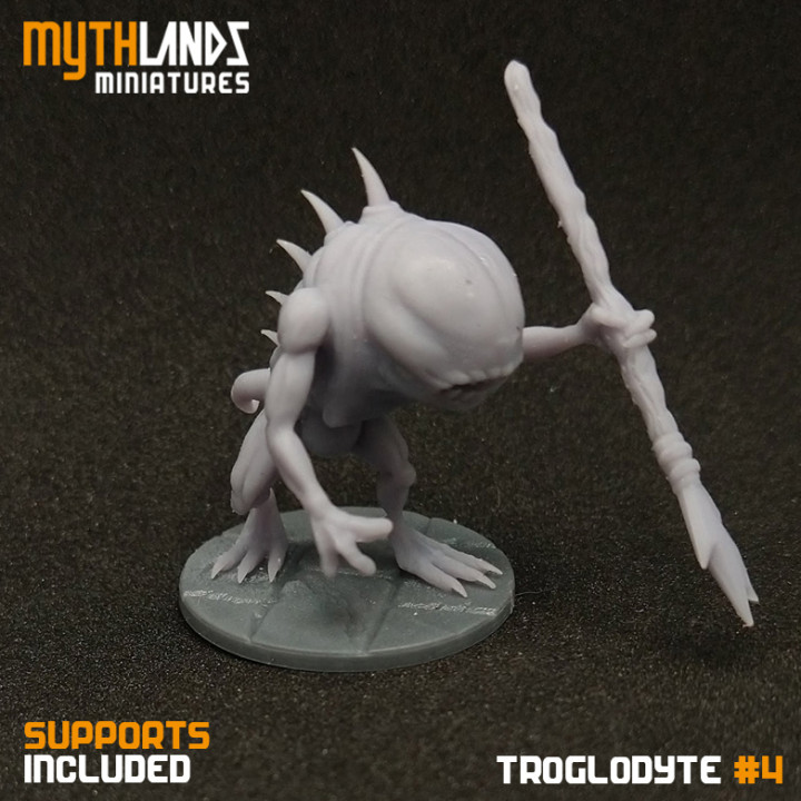 3D Printable Troglodytes PACK by Mythlands Miniatures