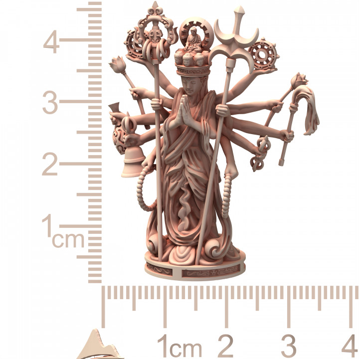 3D Printable 004 JAPAN Shinto Buddhist Goddess Kannon by Printerra Studios