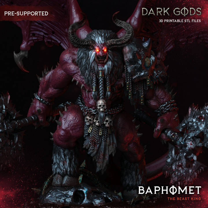 3D Printable Baphomet - Dark Gods by Dark Gods