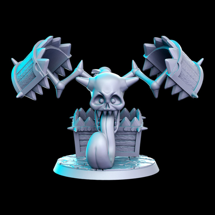 3D Printable Undead Mymic - chest - 32mm - DnD by RN Estudio