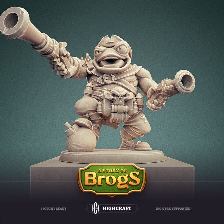 3D Printable Pirate Toad Hunter by HighCraft