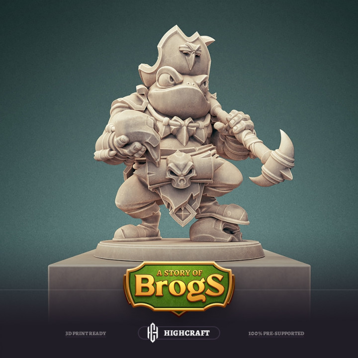 3D Printable Pirate Toad Mage by HighCraft