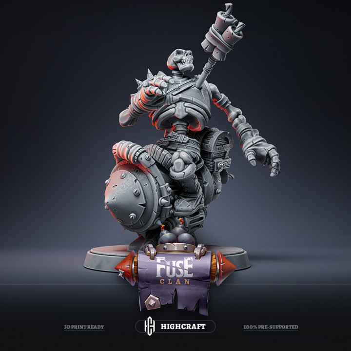 3D Printable Fuse Skeleton Pyro by HighCraft