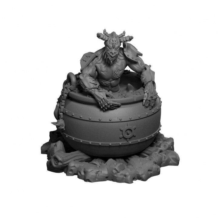 3D Printable Witches cauldron and demonic summoning cauldron by Lex Addams