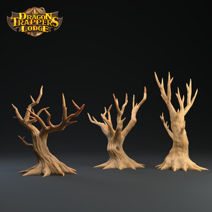 3D Printable Spooky Trees - Presupported by The Dragon Trappers Lodge