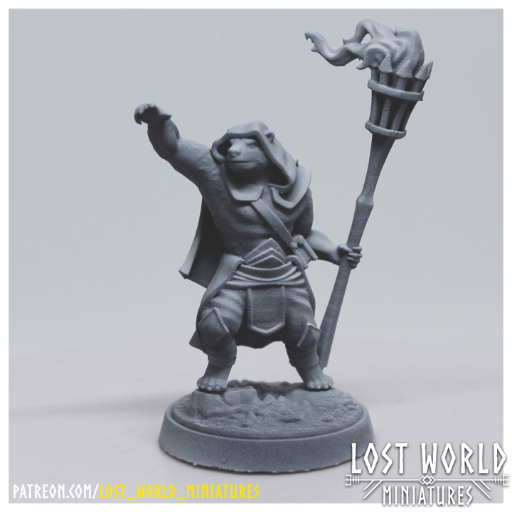 3D Printable Werebear Miniatures set - Supported by Lost World Miniatures