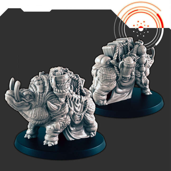 3D Printable Alien Beast-of-Burden - Uscon [Support-free] by Evan Carothers