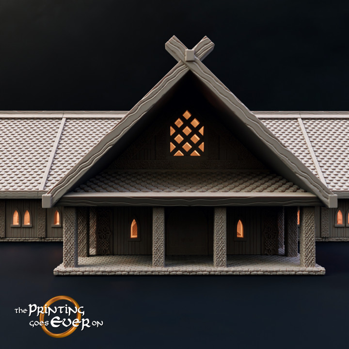 3D Printable Modular Longhouse - Huge Terrain - Supportless by The ...
