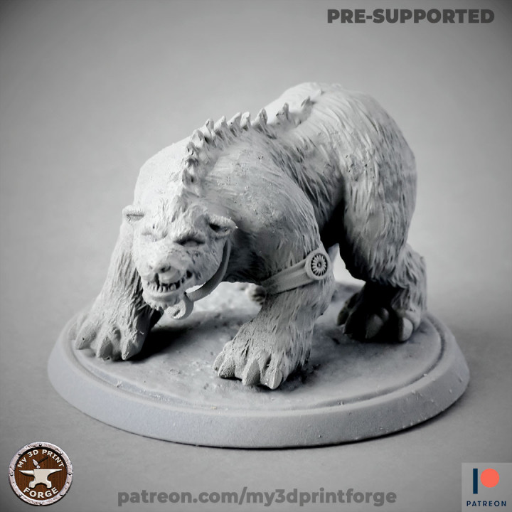 3D Printable Druid Bear form by My3DPrintForge